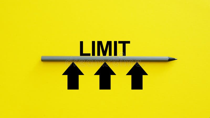 Limit is Shown As Business and Psychological Concept Stock Image ...