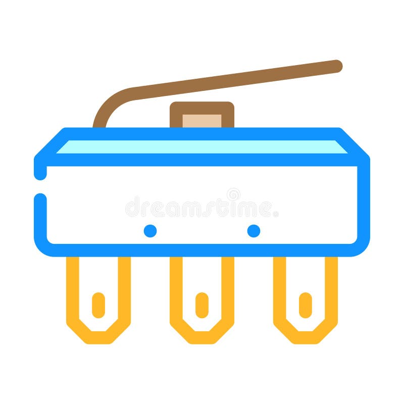 Limit Switch Color Icon Vector Illustration Stock Vector - Illustration ...