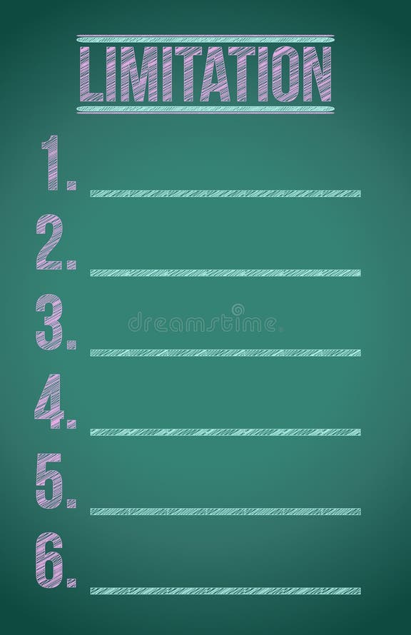 Limitation list stock illustration. Illustration of presentation - 29034619