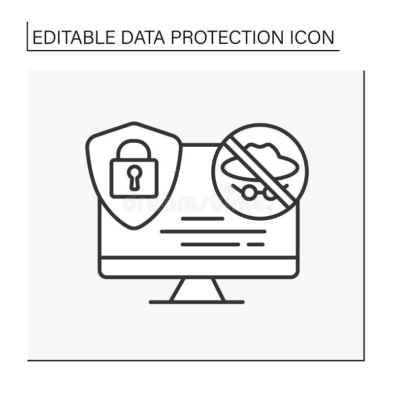 Limited access line icon stock vector. Illustration of unlock - 233024623