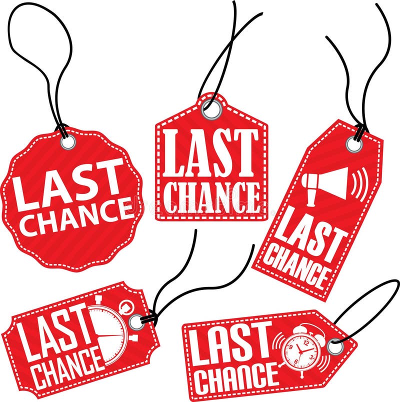 Limited Chance Tag Set, Vector Illustration Stock Vector - Illustration ...