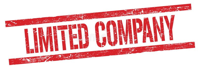 LIMITED COMPANY Text on Red Grungy Rectangle Stamp Stock Illustration ...