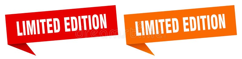 Limited Edition Banner. Limited Edition Speech Bubble Label Set Stock ...