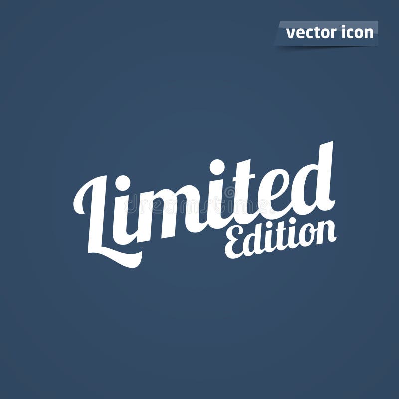 Limited Edition Font Vector Illustration Stock Vector - Illustration of ...