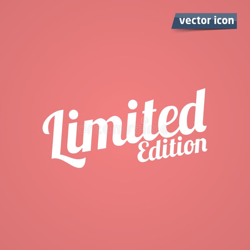 Limited Edition Font Vector Illustration Stock Vector - Illustration of ...