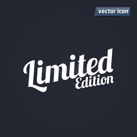 Limited Edition Font Vector Illustration Stock Vector - Illustration of ...