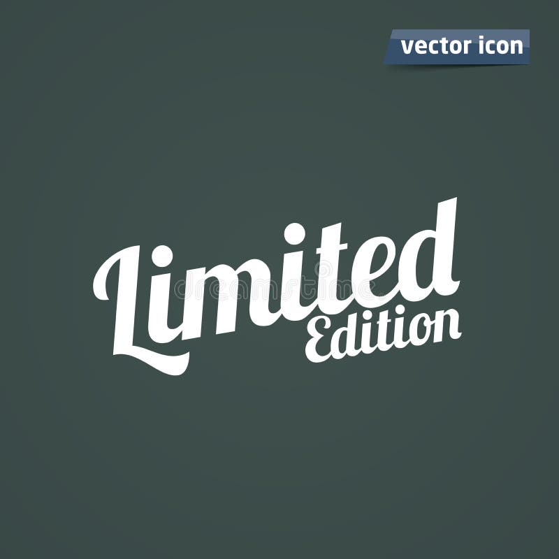 Limited Edition Font Vector Illustration Stock Vector - Illustration of ...
