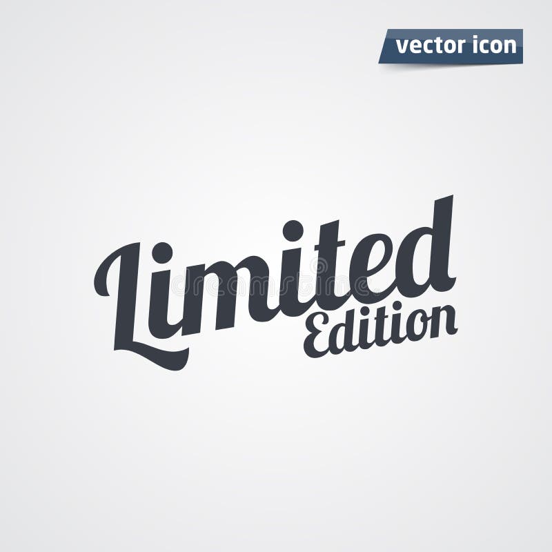 Limited Edition Font Vector Illustration Stock Vector - Illustration of ...