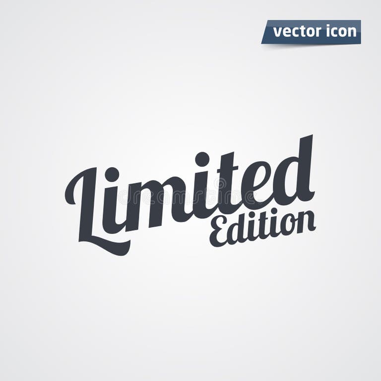 Limited Edition Font Vector Illustration Stock Vector - Illustration of ...