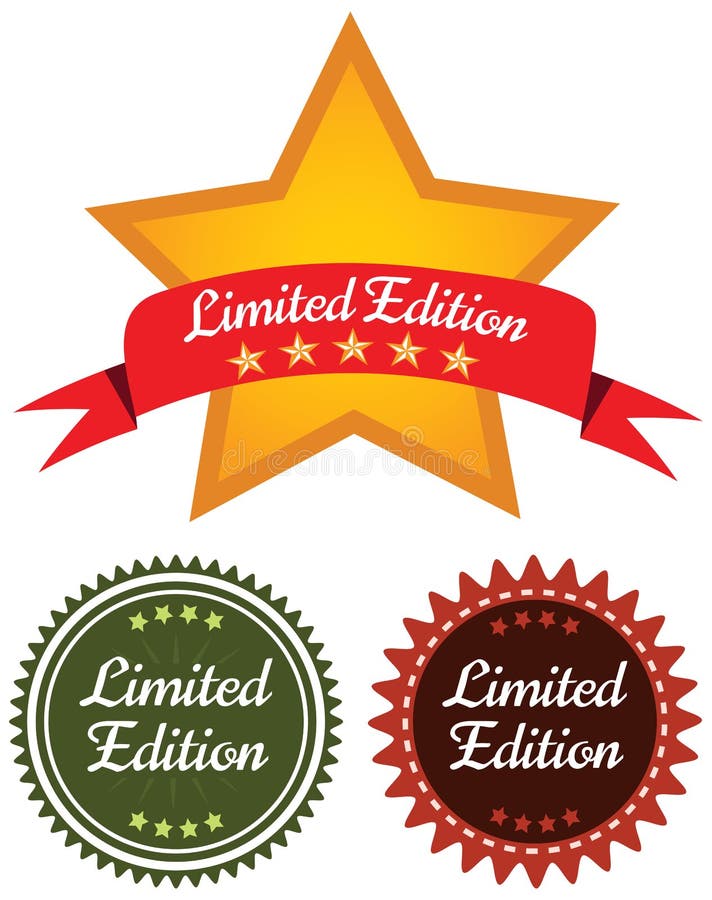Limited edition label stock vector. Illustration of certificated - 78849969