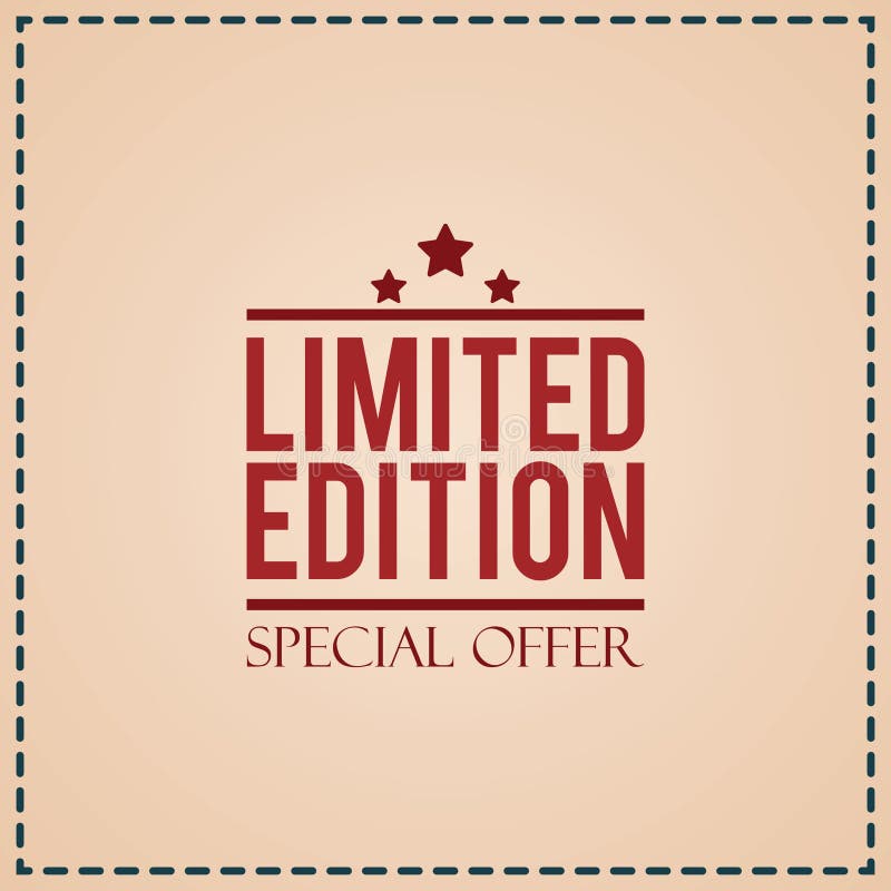 Limited Edition Label. Vector Illustration Decorative Design Stock ...
