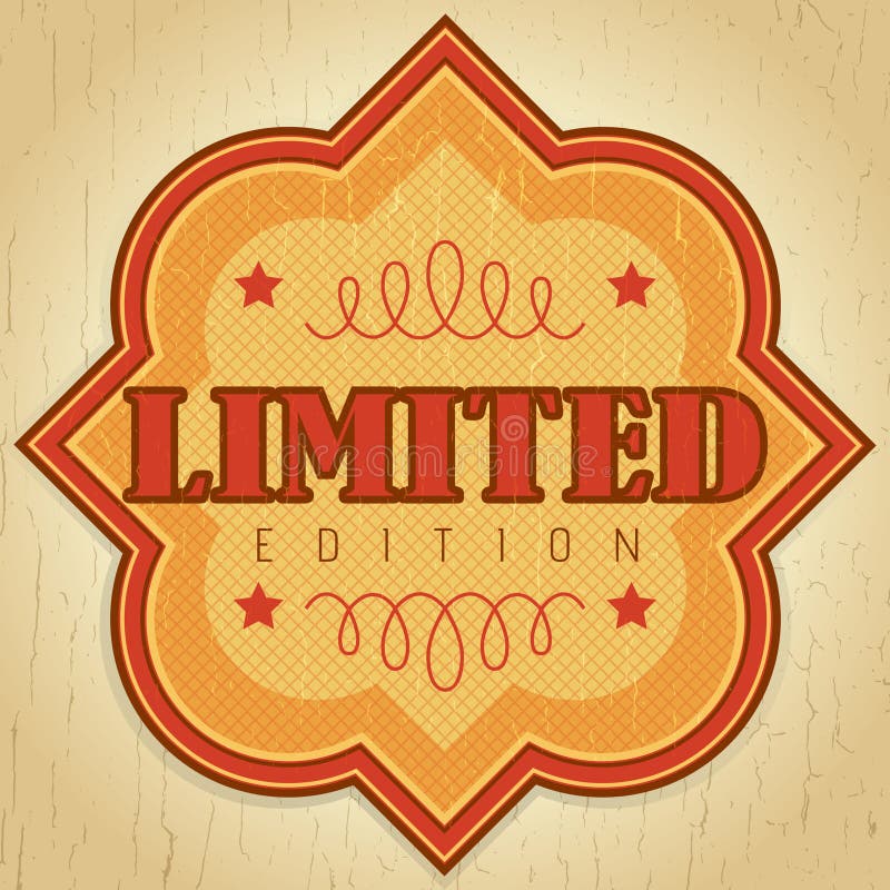 Limited Edition Label. Vector Illustration Decorative Design Stock ...