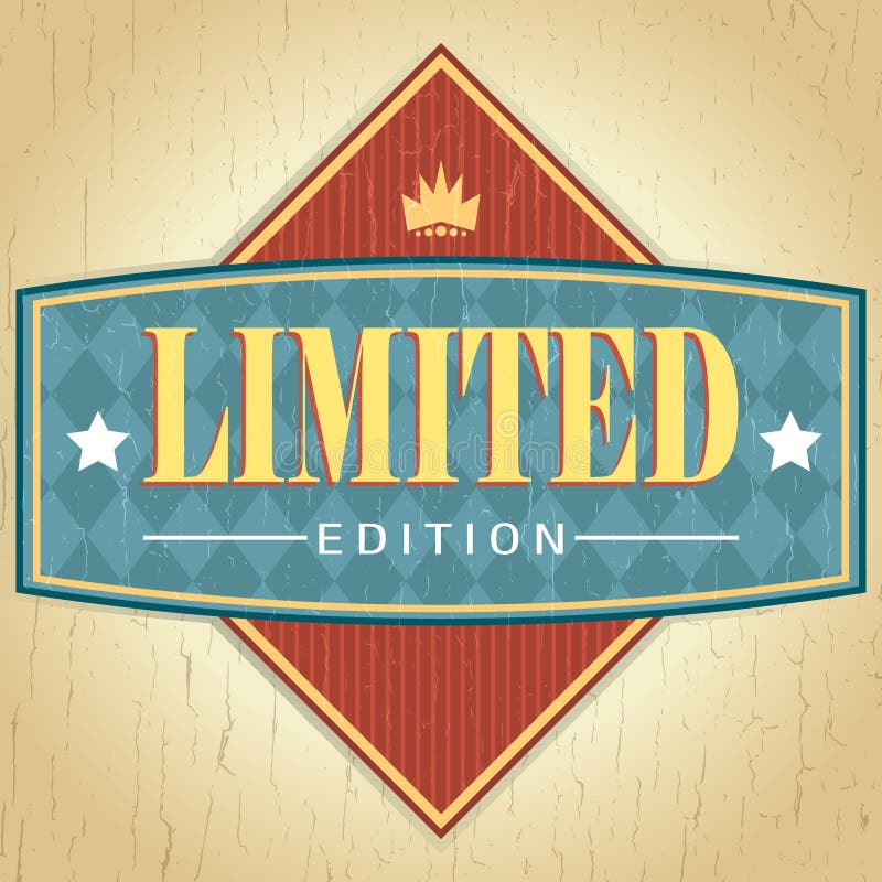 Limited Edition Label. Vector Illustration Decorative Design Stock ...