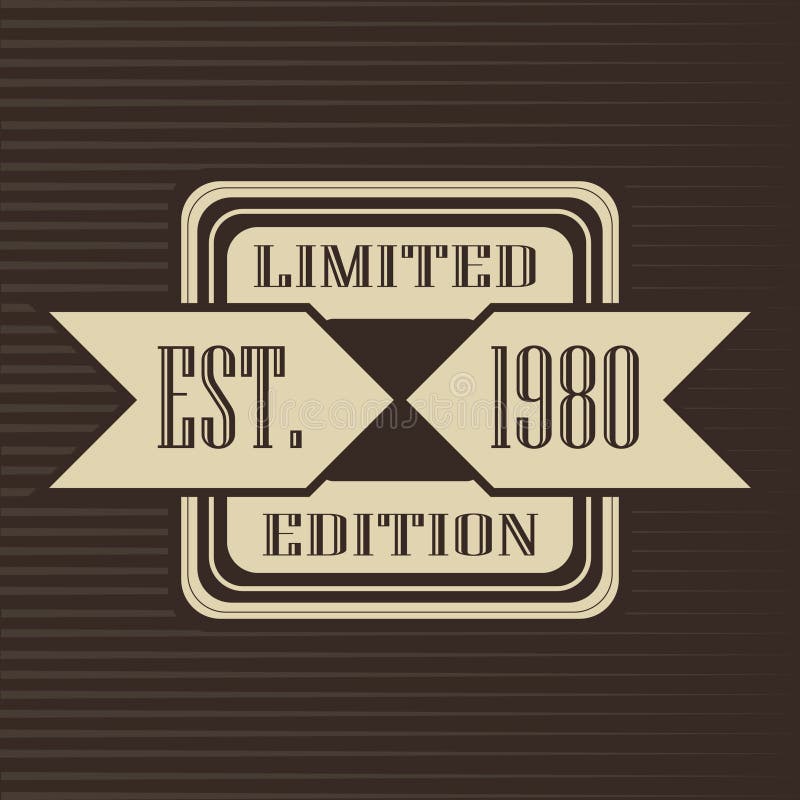 Limited Edition Label. Vector Illustration Decorative Design Stock ...