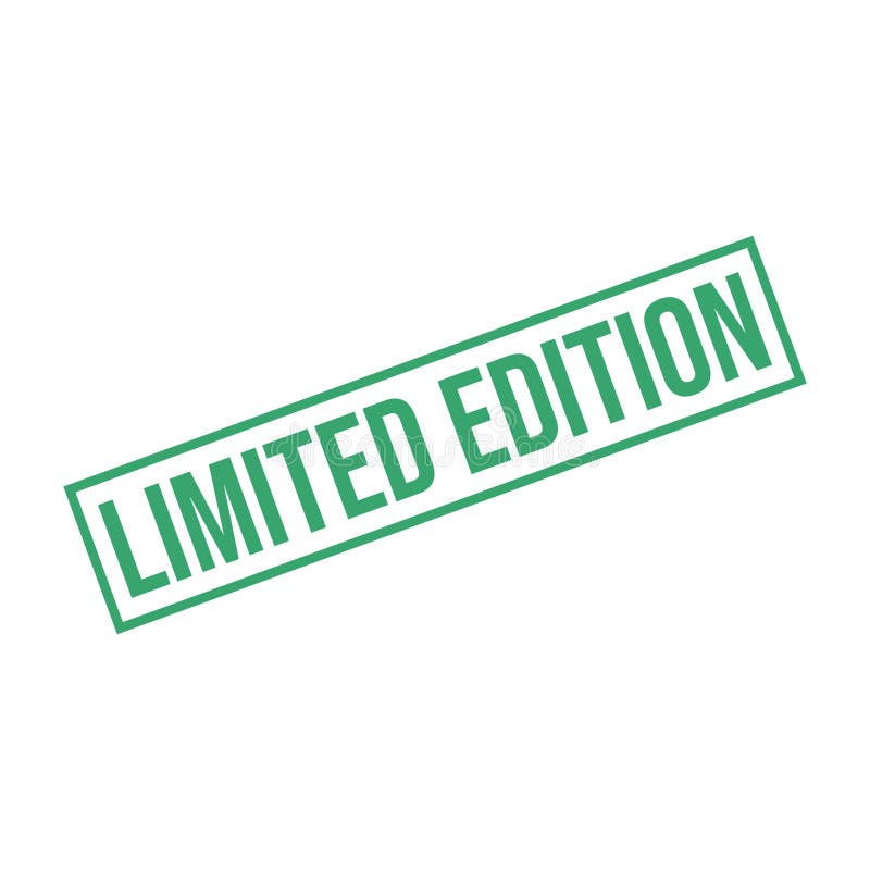 Limited Edition Letter Rubber Stamp Vector Design Template Stock Vector ...