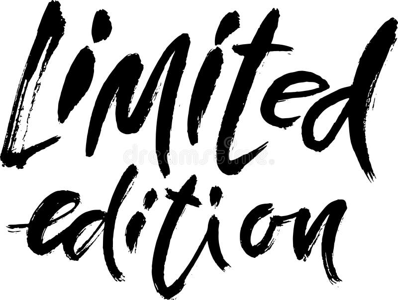 Limited Edition Modern Lettering Design. Stock Illustration ...