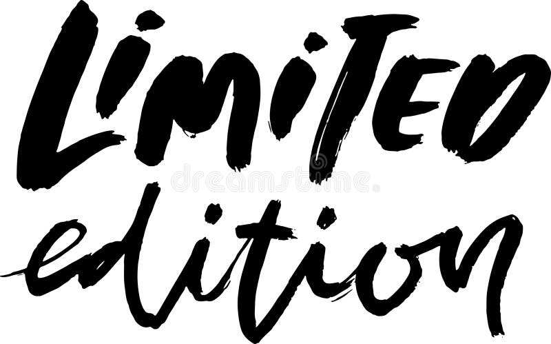 Limited Edition Modern Lettering Design. Stock Illustration ...