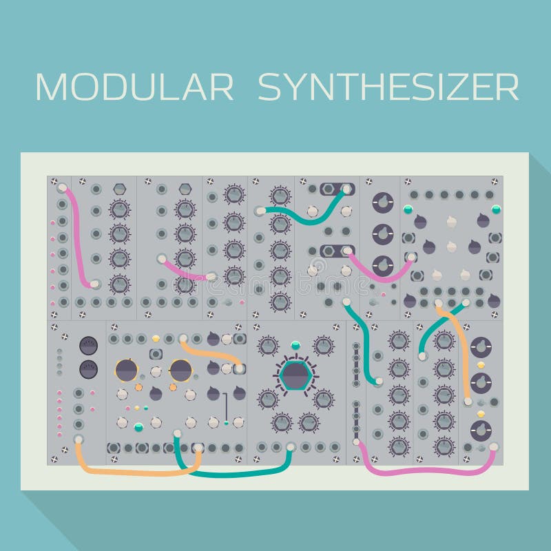 Limited Edition of Modular Synthesizer Stock Vector - Illustration of ...