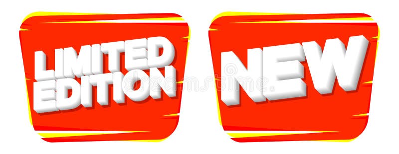 Limited Edition and New Banners Design Template, Promotion Tags, Vector ...