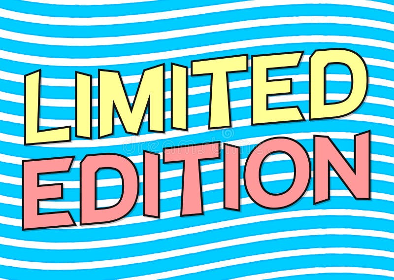 Limited Edition, Poster Design Template, Vector Illustration Stock ...