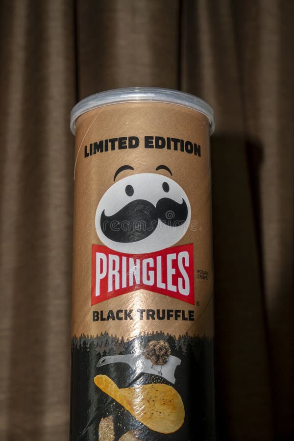 Limited Edition Pringles Black Truffle Flavor. Editorial Stock Photo ...