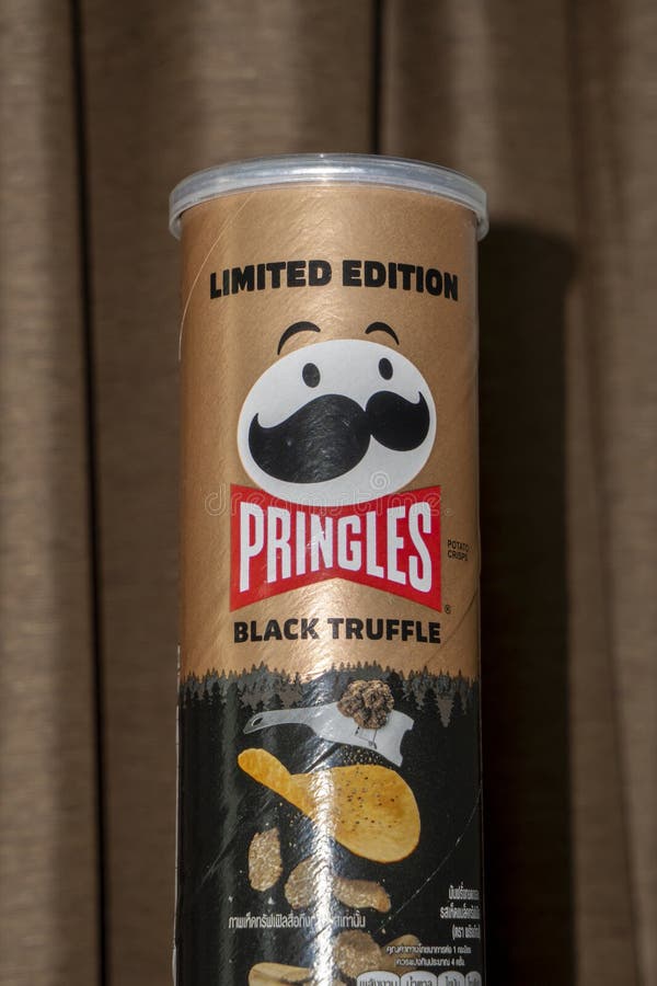Limited Edition Pringles Black Truffle Flavor. Editorial Stock Photo ...