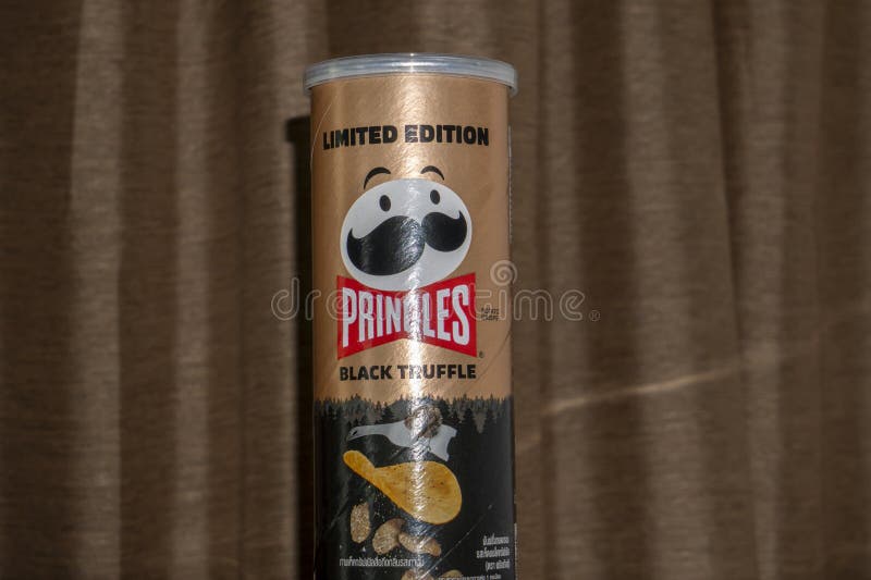 Limited Edition Pringles Black Truffle Flavor. Editorial Photography ...