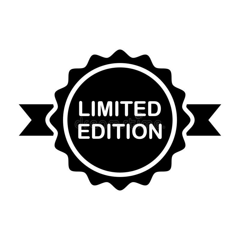 Limited Edition Tag Icon stock vector. Illustration of label - 295792665