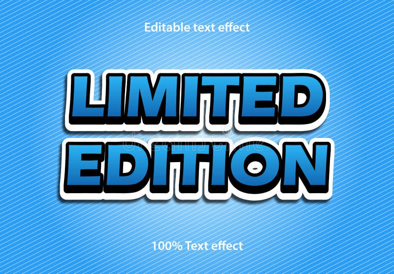 Limited Edition Font Stock Illustrations – 266 Limited Edition Font ...