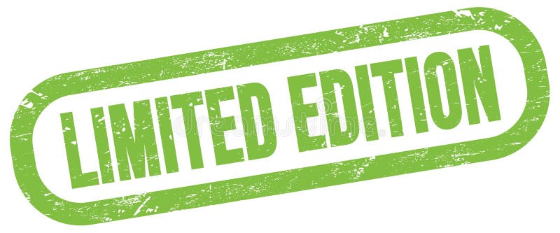 LIMITED EDITION, Text Written on Green Stamp Sign Stock Illustration ...