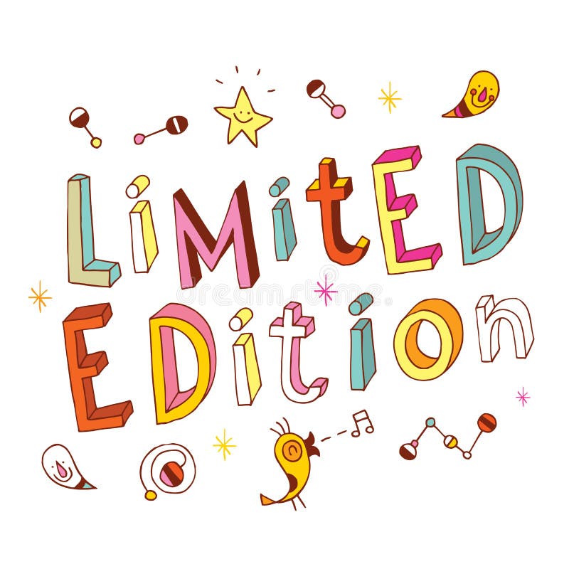 Limited Edition Unique Type Text Stock Vector - Illustration of edition ...