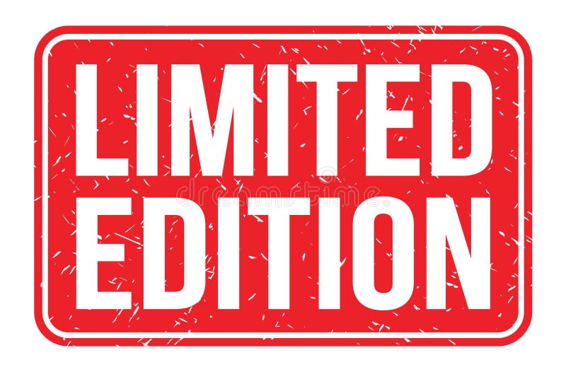 LIMITED EDITION, Words on Red Rectangle Stamp Sign Stock Illustration ...