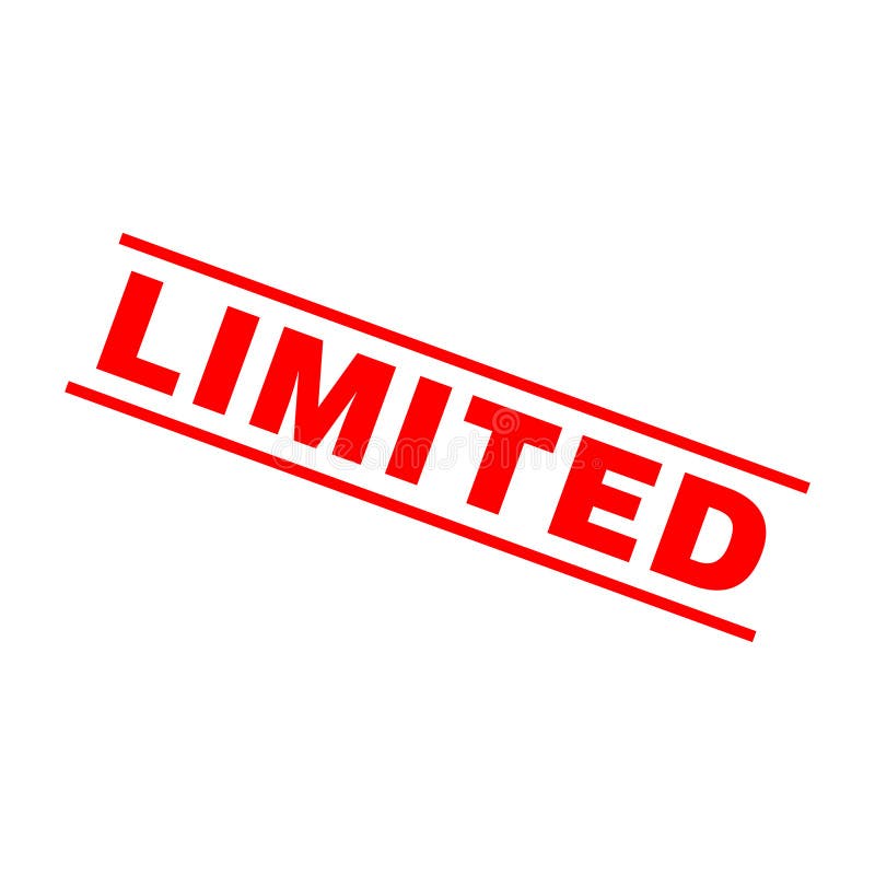 Limited Letter Rubber Stamp Vector Design Template Stock Vector ...