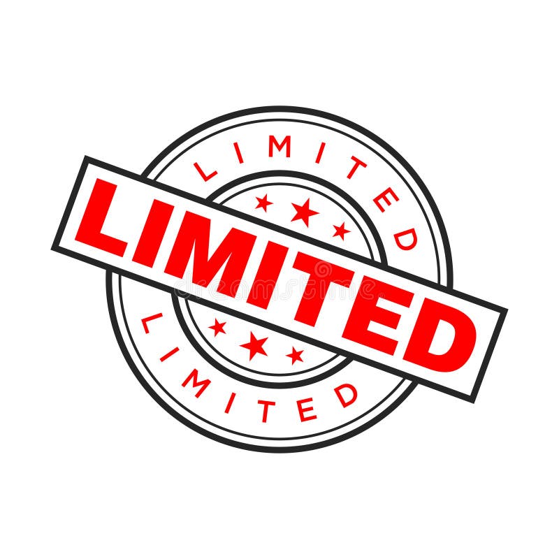 Limited Letter Rubber Stamp Vector Design Template Stock Vector ...
