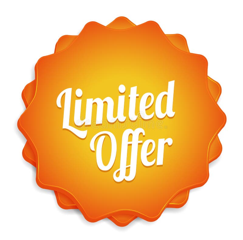 Limited Offer Badge stock vector. Illustration of guarantee - 36546474