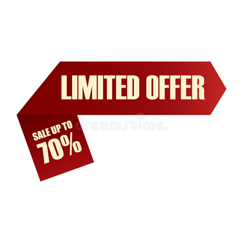 Limited Offer Label. Vector Illustration Decorative Design Stock Vector ...
