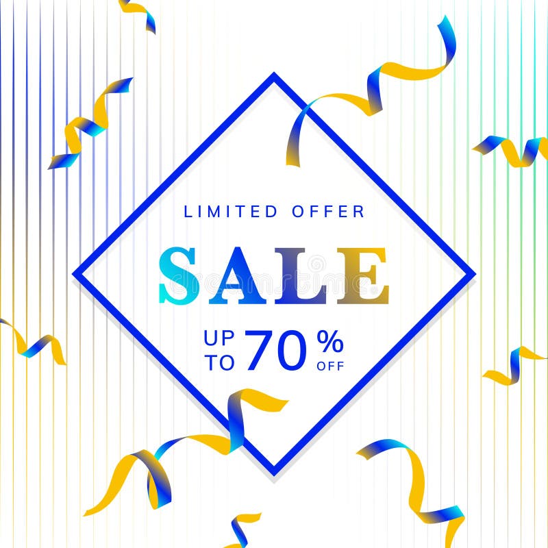 Limited Offer 70 Off Sign Vector Stock Vector - Illustration of design ...