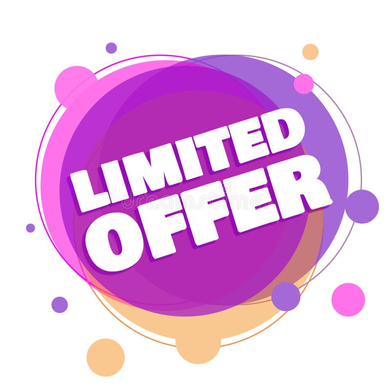 LIMITED OFFER - PROMOTION LABEL - ADVERTISEMENT Stock Illustration ...