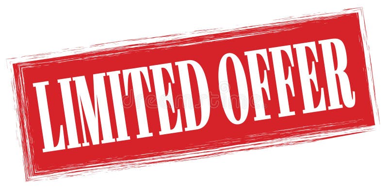 LIMITED OFFER Text Written on Red Stamp Sign Stock Illustration ...