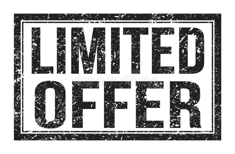 LIMITED OFFER, Words on Black Rectangle Stamp Sign Stock Illustration ...