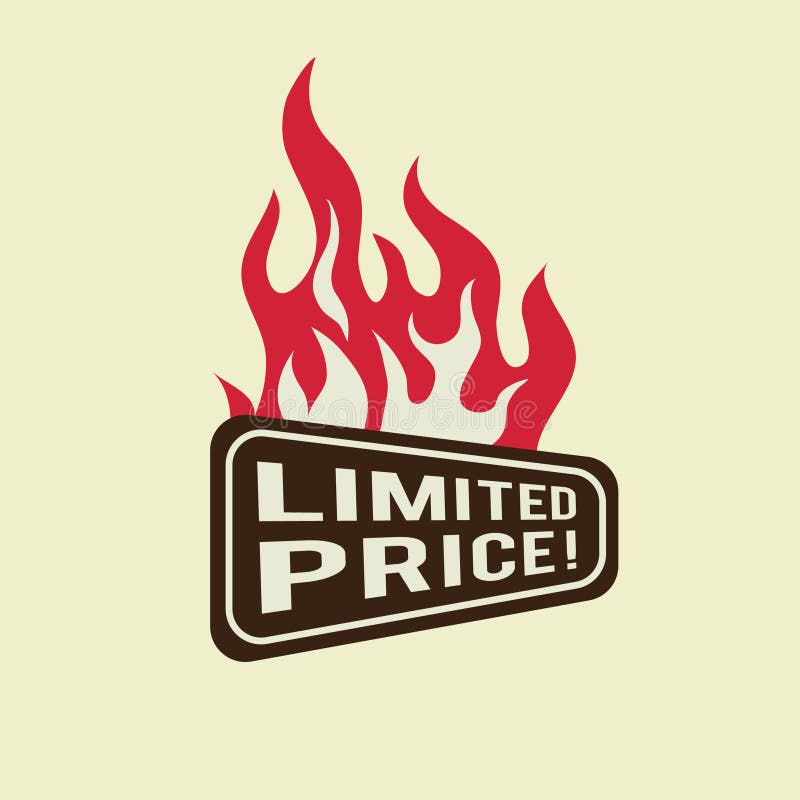 Limited Price Label Design. Vector Illustration Decorative Design Stock ...