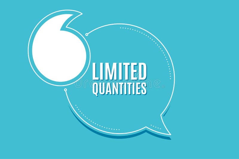 Limited Quantities Symbol. Special Offer Sign. Vector Stock Vector ...