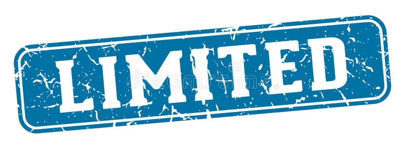 Limited Rectangular Sign. Limited Stamp Stock Vector - Illustration of ...