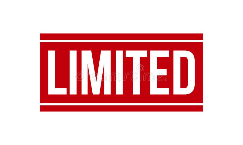 Limited Rubber Stamp. Red Limited Rubber Grunge Stamp Seal Vector ...