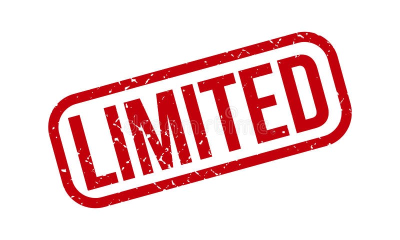 Limited Rubber Stamp. Red Limited Rubber Grunge Stamp Seal Vector ...