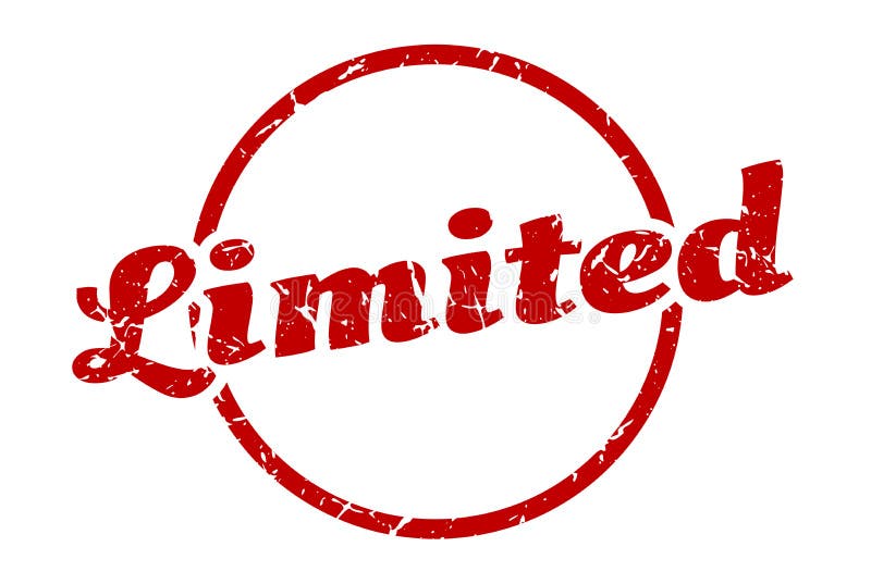 Limited Sign. Limited Round Vintage Stamp Stock Vector - Illustration ...