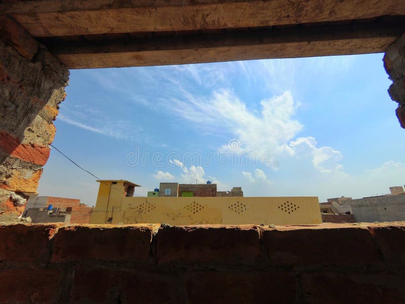 Limited sky stock photo. Image of enclosed, walls, limited - 189967436