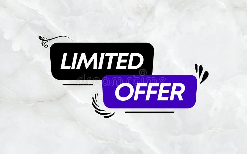 Last Minute Limited Offer with Clock for Sale Promo, Button, Logo or ...