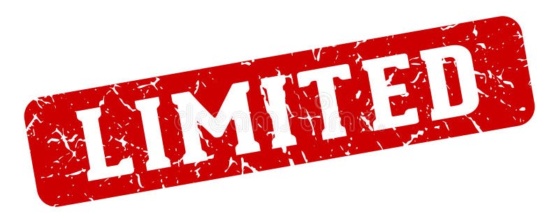 Limited Rectangular Sign. Limited Stamp Stock Vector - Illustration of ...