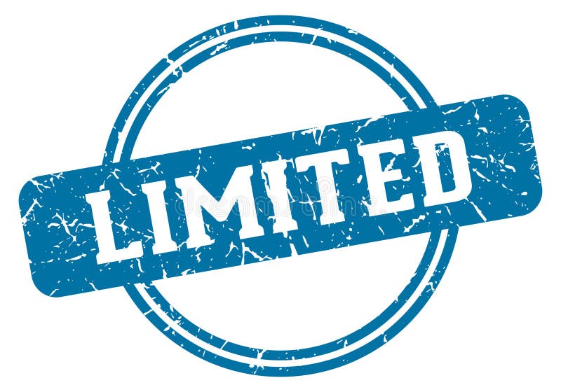 Limited stamp stock vector. Illustration of blue, insignia - 365329629